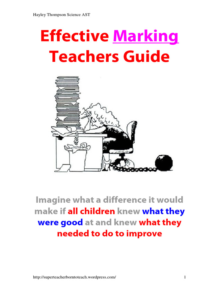 effective-marking-teachers-handbook-2011-2012-new1 | PDF | Human ...