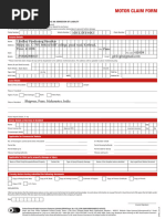 CHOLA Revised Motor Insurance Claim Form | PDF | Insurance | Vehicles
