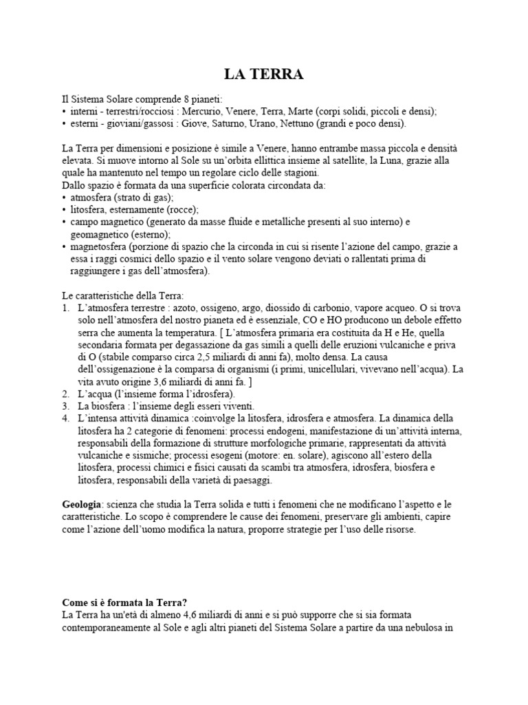 Scienze Della Terra | PDF