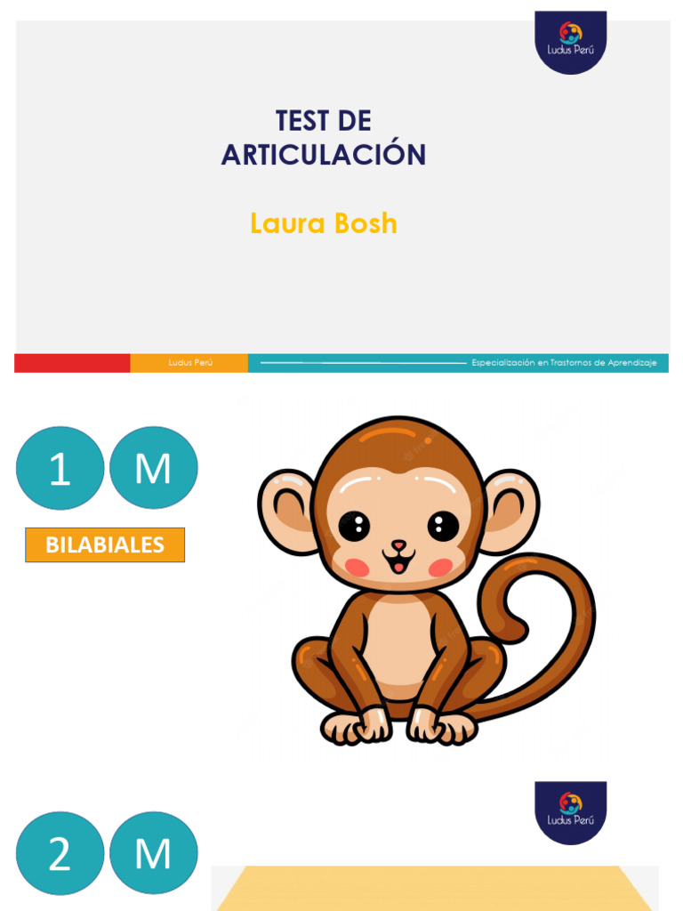 Test de Articulación por Laura Bosh | PDF