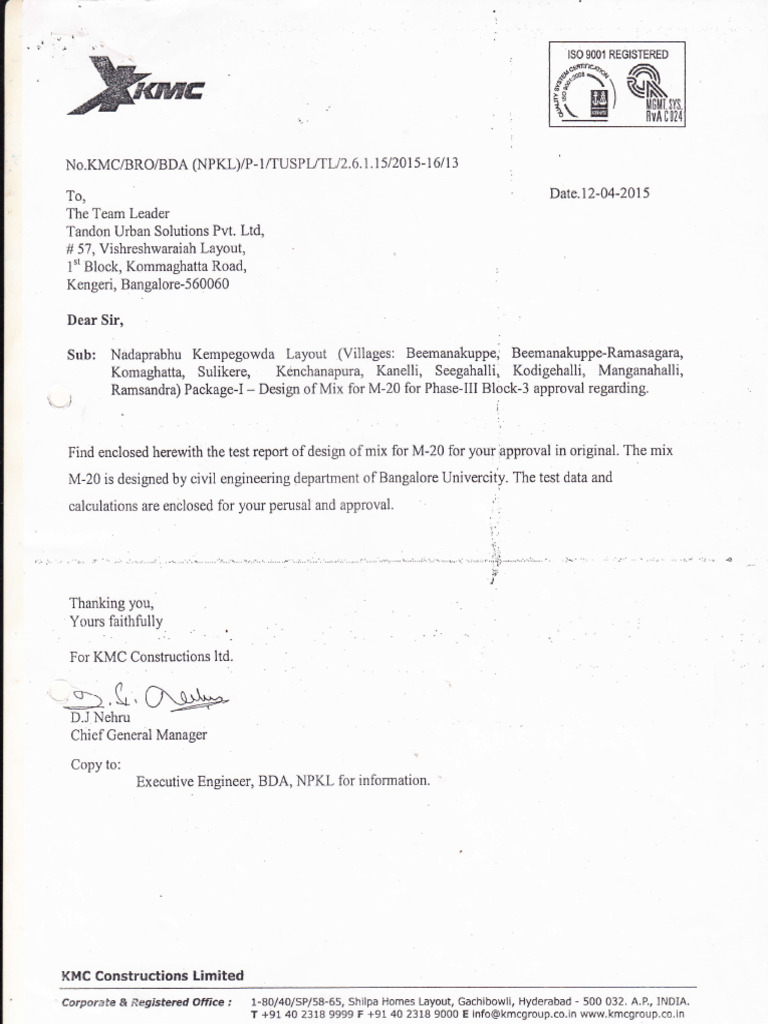 Concrete Mix Design M-20 | PDF