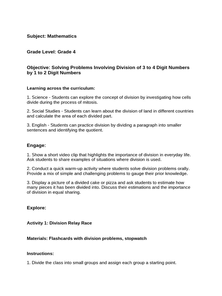 Lesson Plan | PDF | Cognitive Psychology | Education Theory