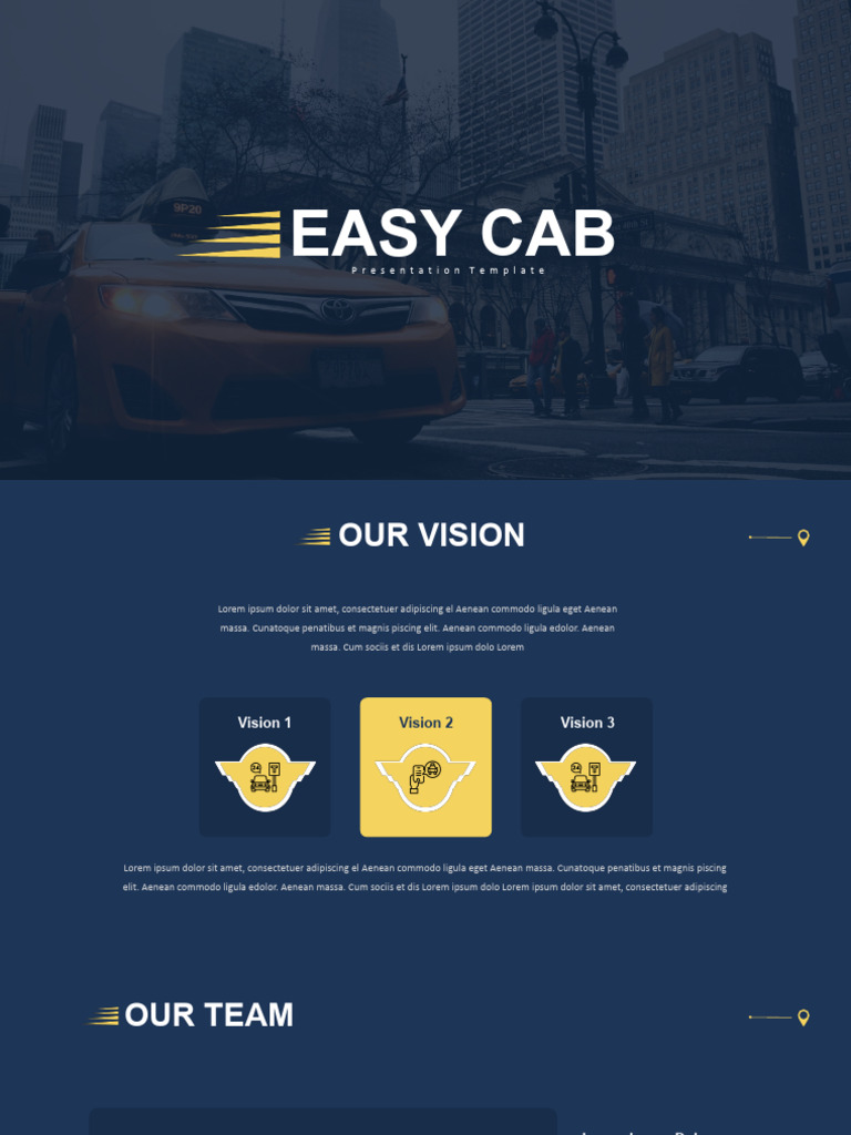 Easy Cab Presentation Template | PDF | Computing