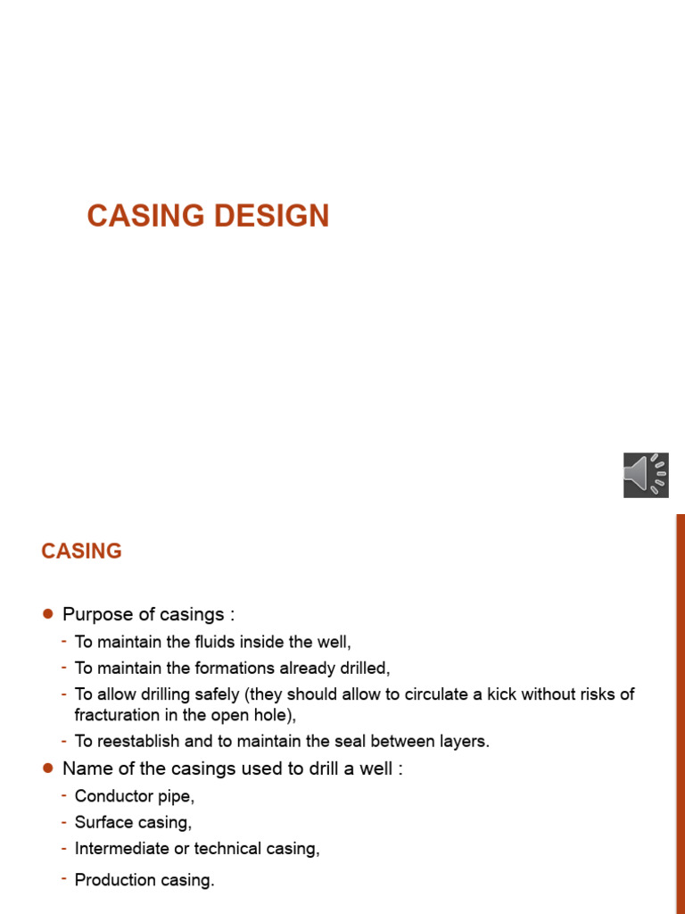 Casing Design and Cementing | PDF