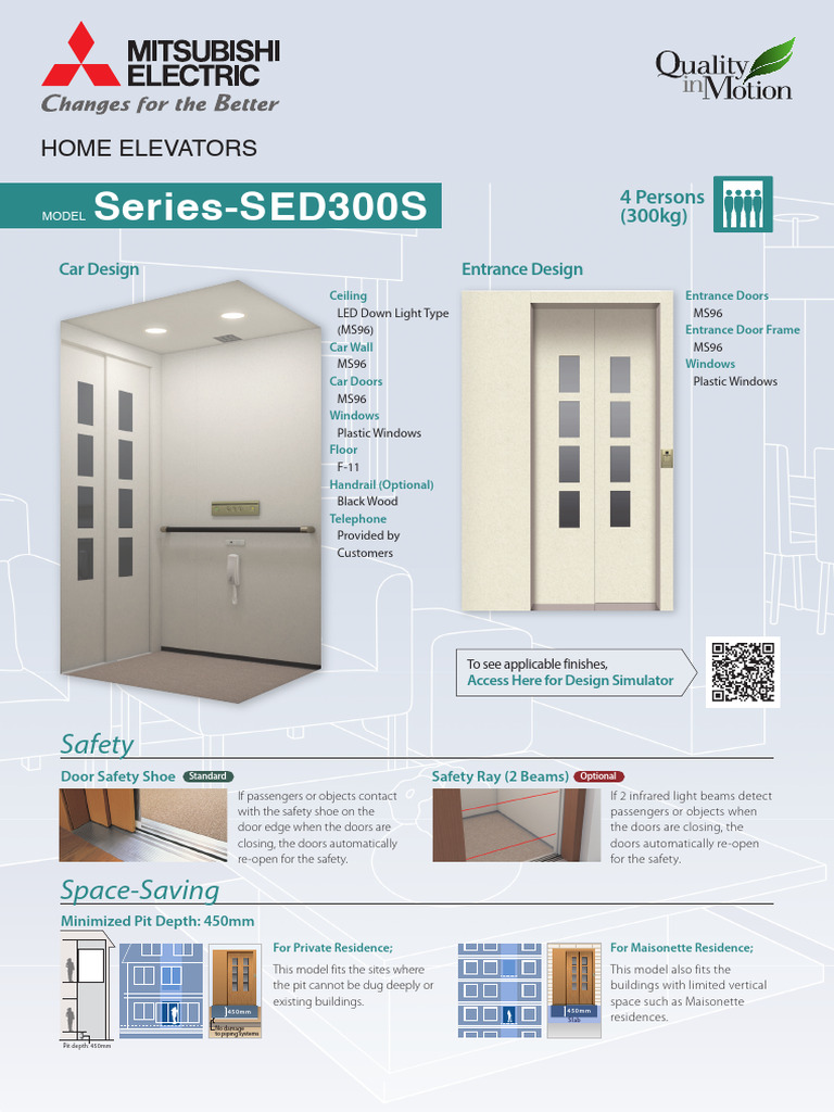 Home Elevators (Series-SVCSED), Basement Drum Type (Machine-Room-Less), For Private House ...