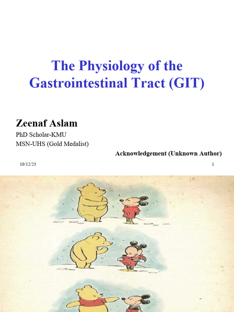 GIT Physiology | PDF