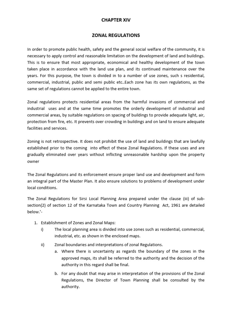 Zonal Regulations for Land Development | PDF | Basement | Building
