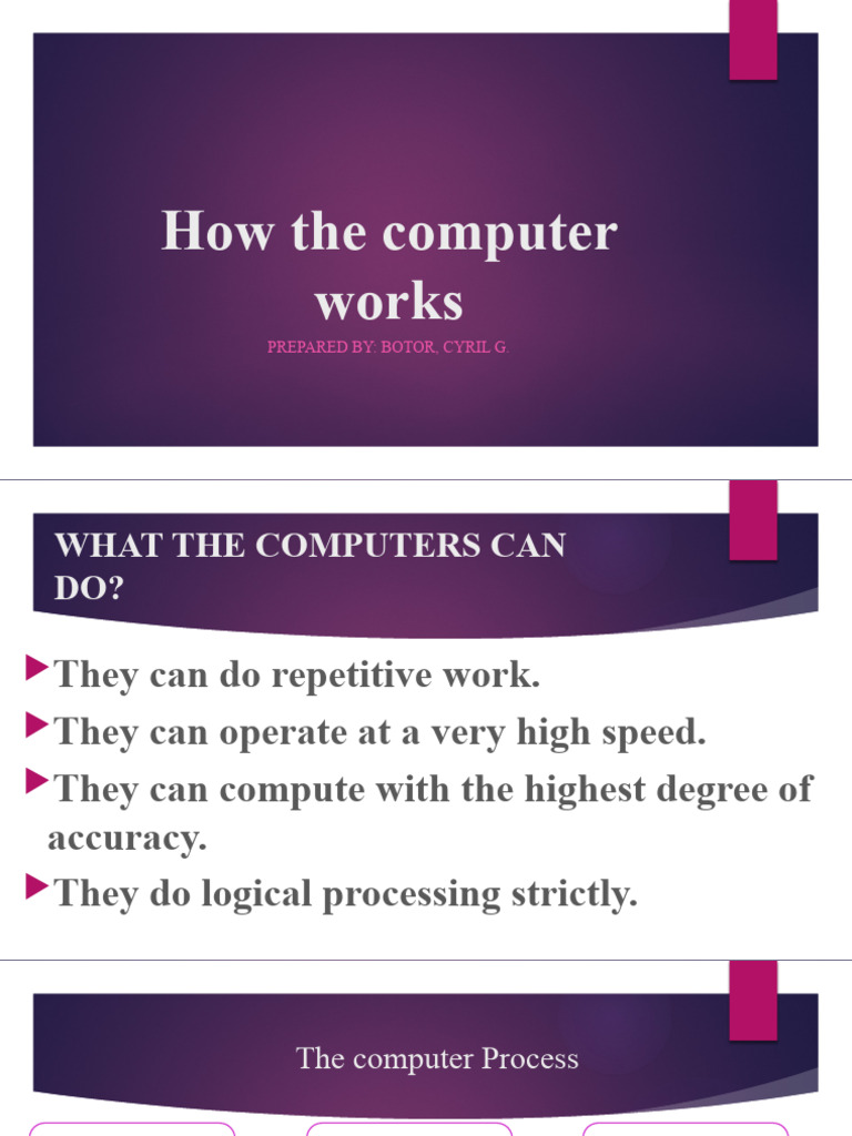 How The Computer Works | PDF