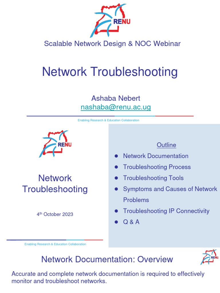 NOC Webinar 2023 - Network Troubleshooting | PDF | Computers