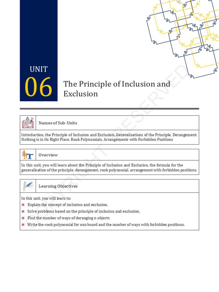 MCA Mathematical Foundation For Computer Application 06 | PDF MCA Mathematical Foundation For Computer Application 06 | PDF