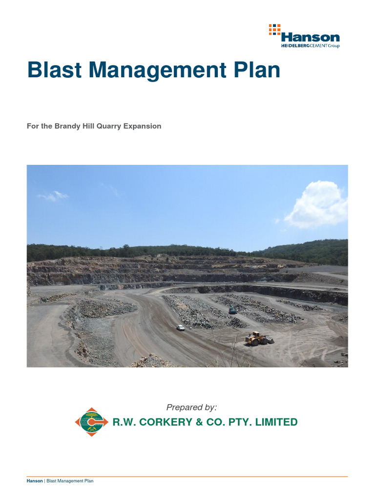 Quarry Blast Management Plan | PDF