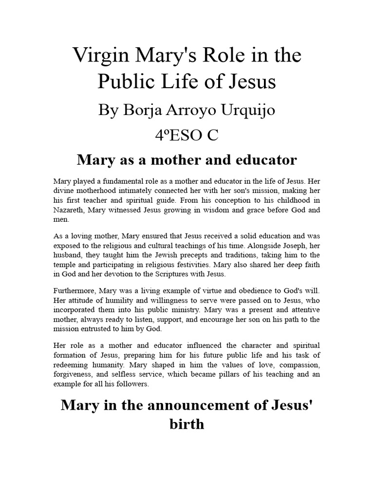 Virgin Mary | PDF