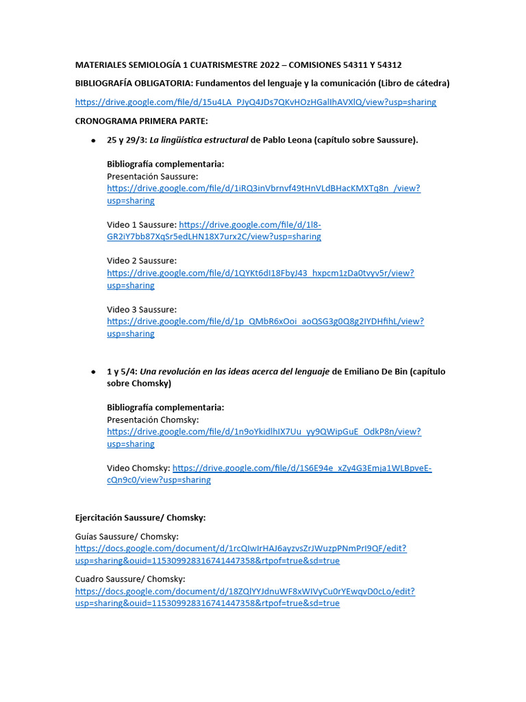 Links A Materiales Semio - 1C22 | PDF