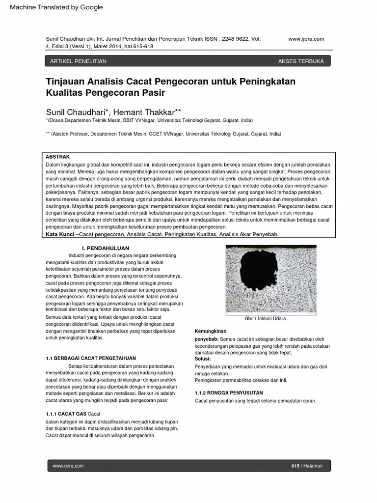 Defect Casting Pdf
