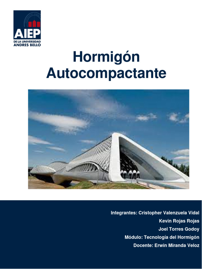 Hormigon Autocompactante | PDF | Hormigón | Materiales de construcción