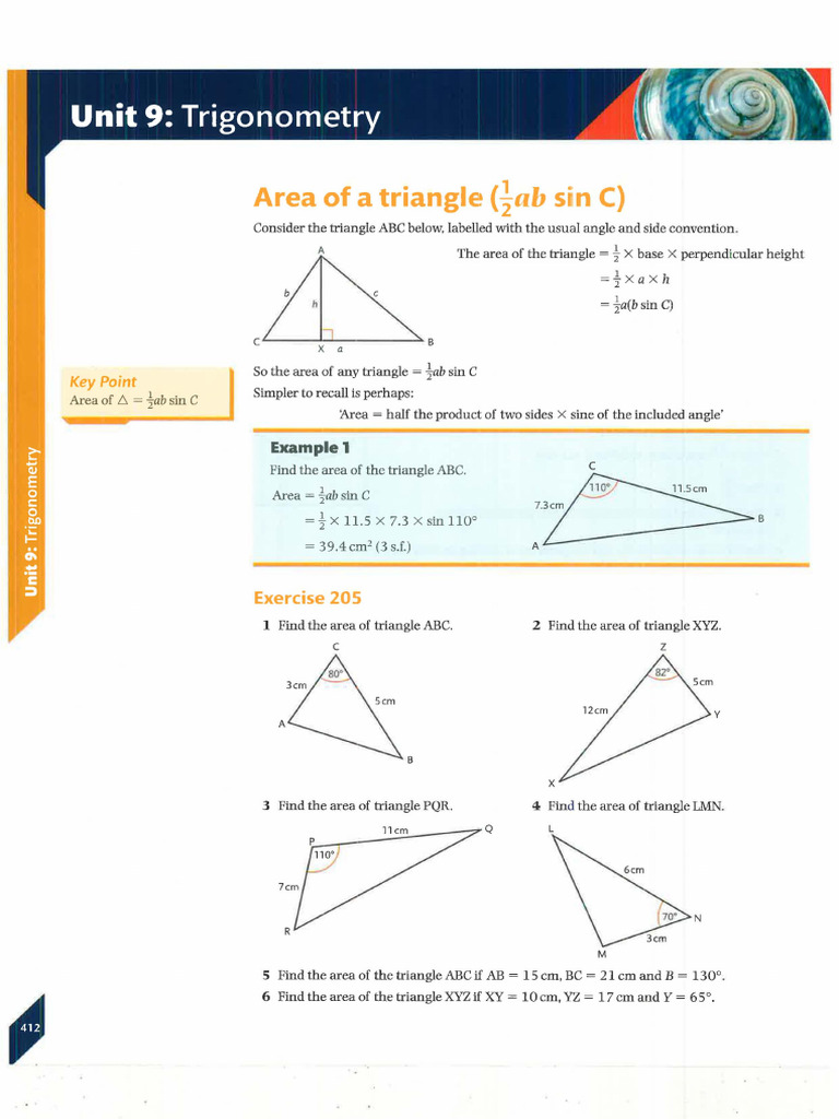 Edexcel Igcse Math Book B Trigonometry Unit 9 Download Free Pdf
