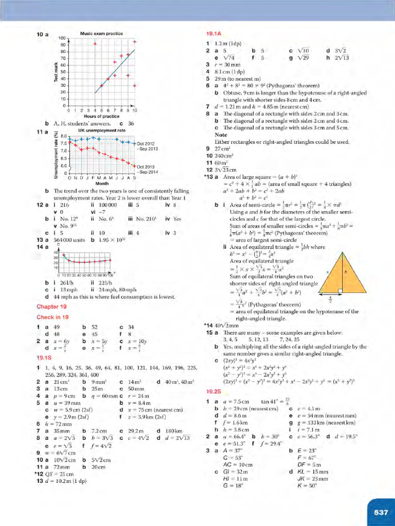OXFORD-Higher-TRIGONOMETRY UNIT 19 ANSWERS | PDF