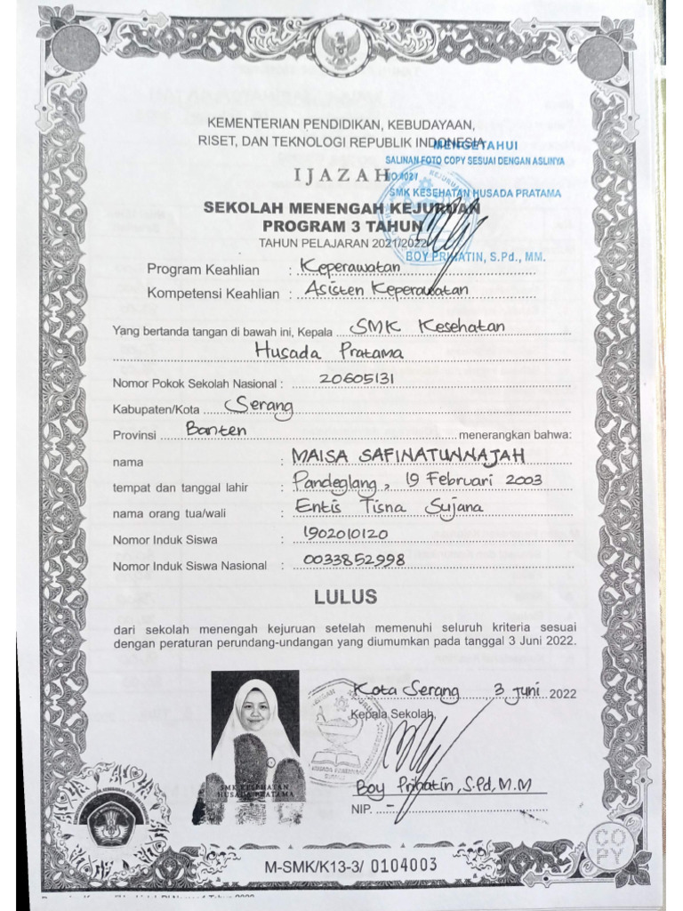 Izasah Maisa Safinatunnajah | PDF