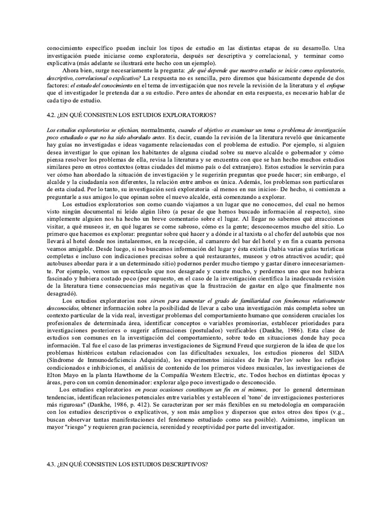 Tipos Investigación Sampieri | PDF