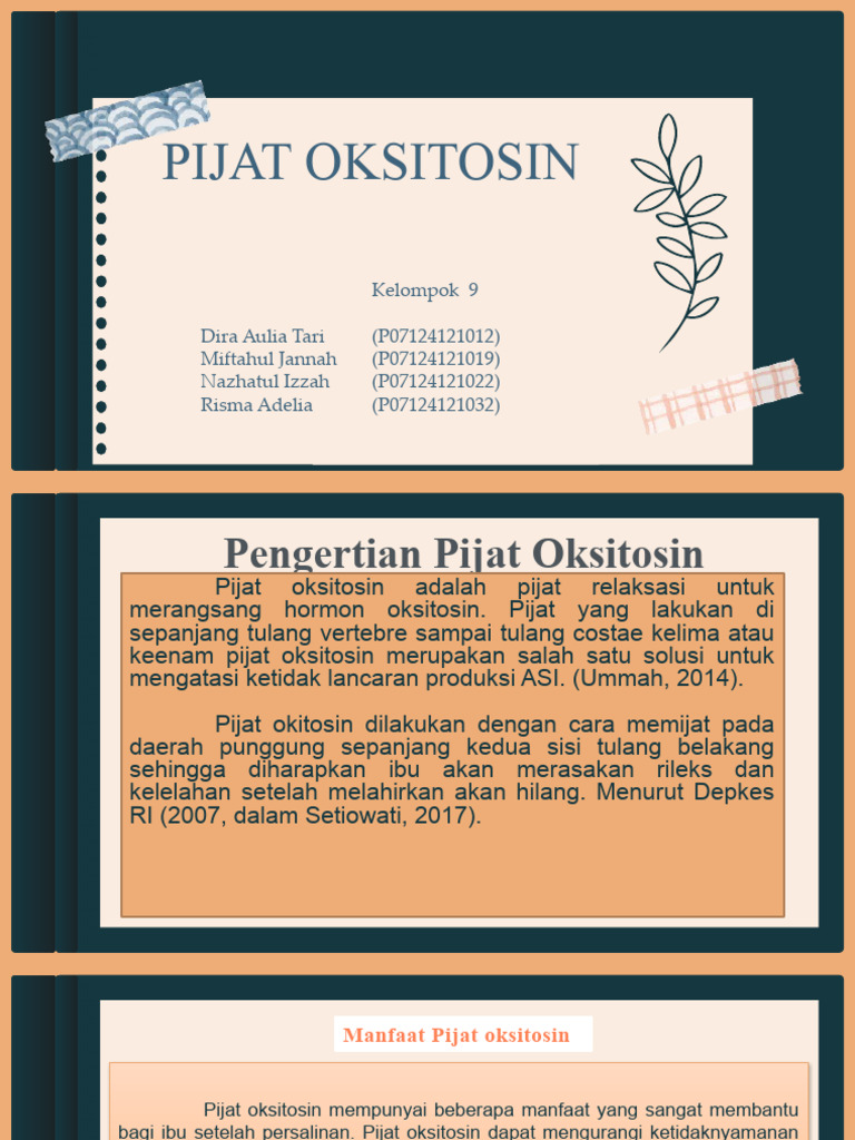 PPT PIJAT OKSITOSIN | PDF