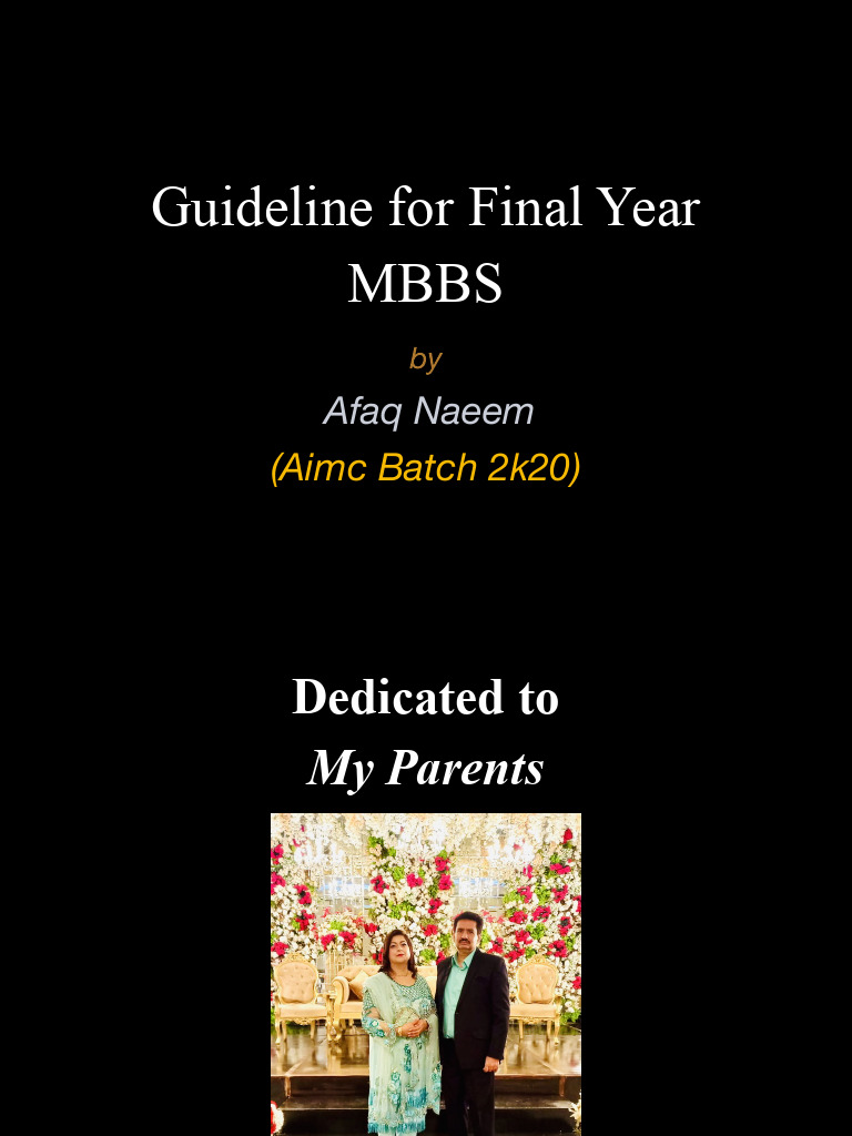 Final Year Guideline (By Afaq Naeem) | PDF