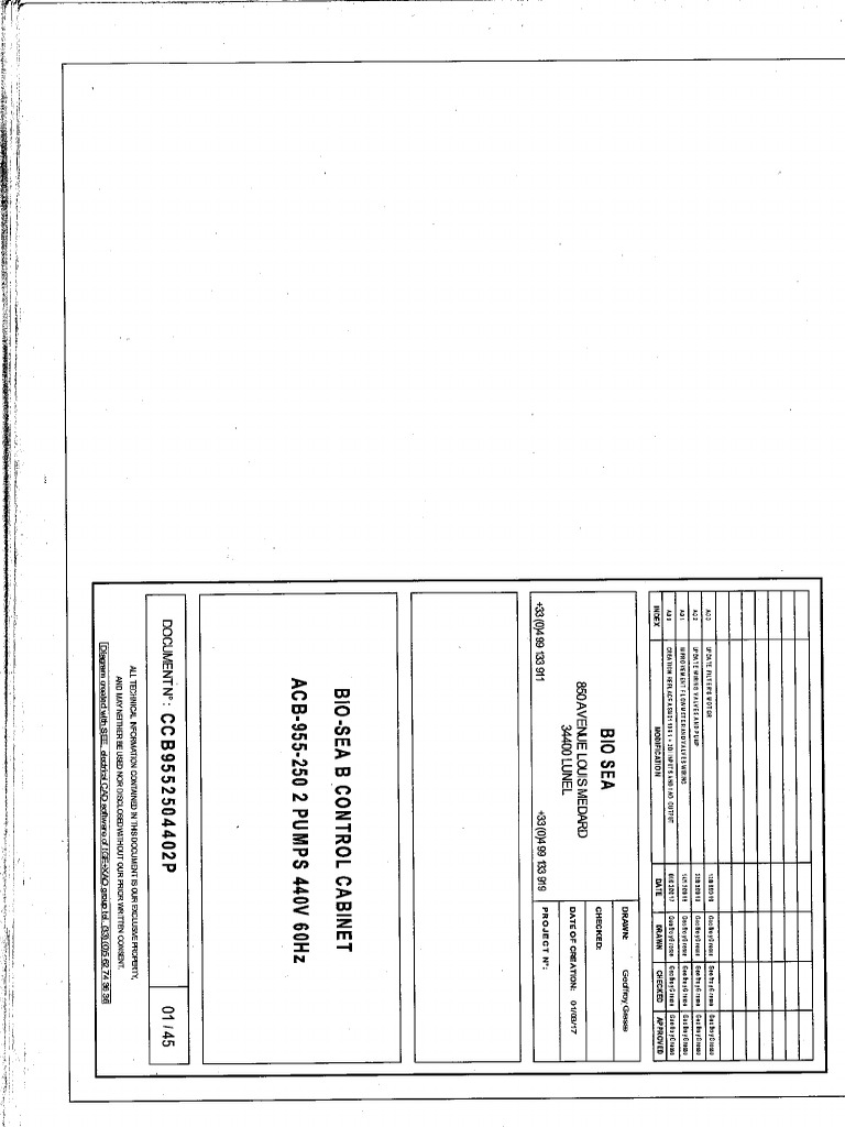 BWTS Control Cabinet Wiring Diagram1 | PDF