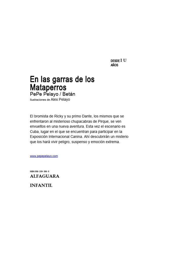 Dokumen - Tips en Las Garras de Los Mataperros 5694523a52fa1 | PDF