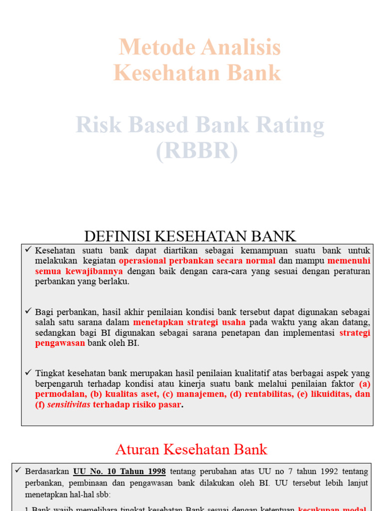 Metode Analisis RBBR | PDF