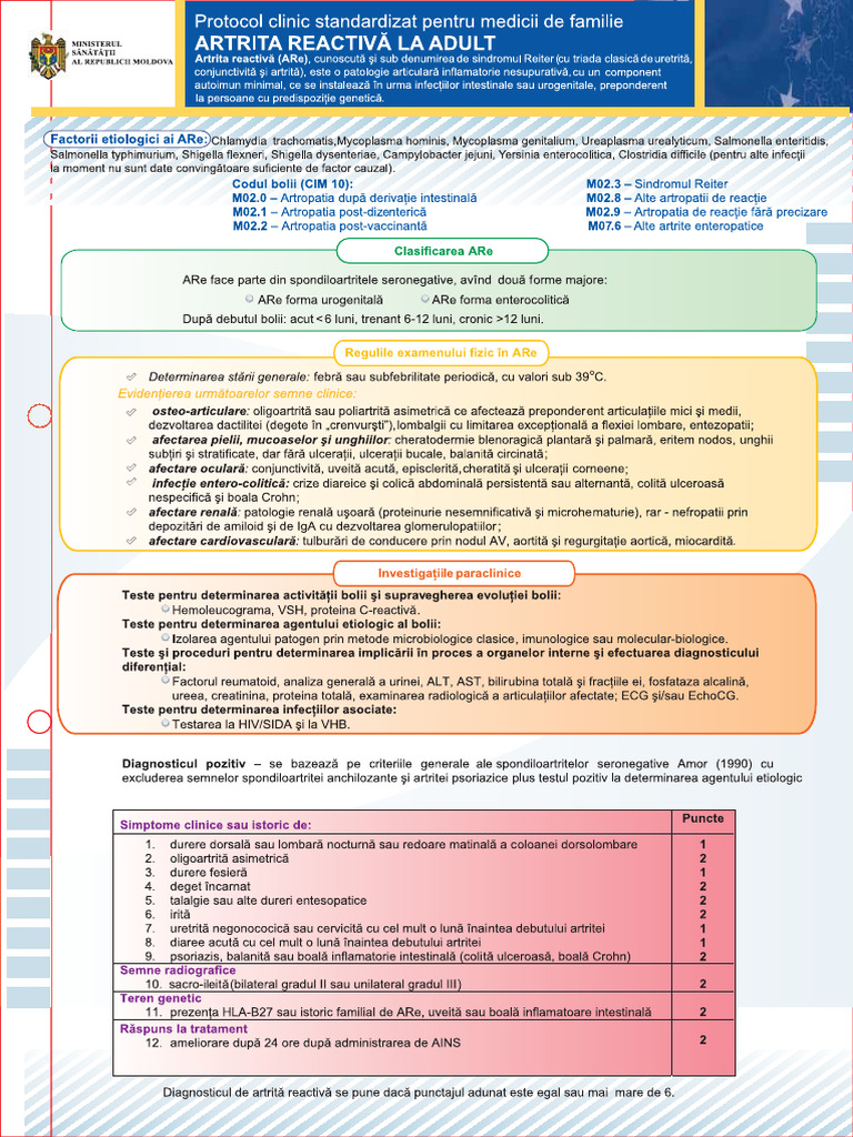 Artrita Reactiva La Adult | PDF