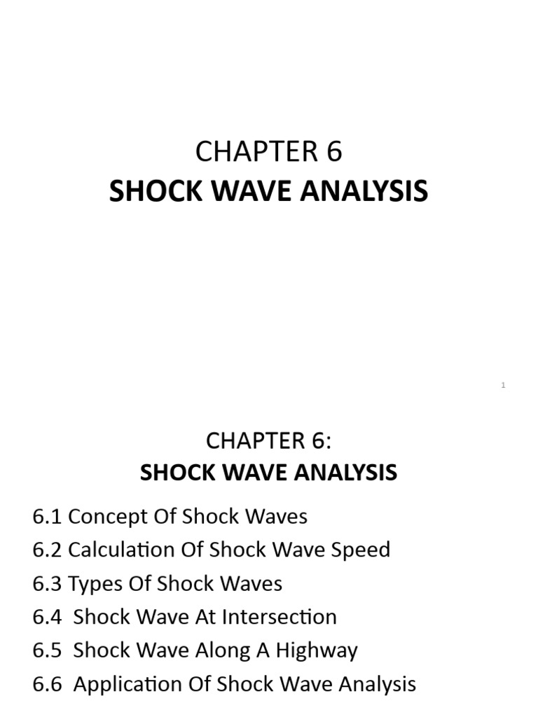 CHAPTER 6 Shockwave Analysis | PDF