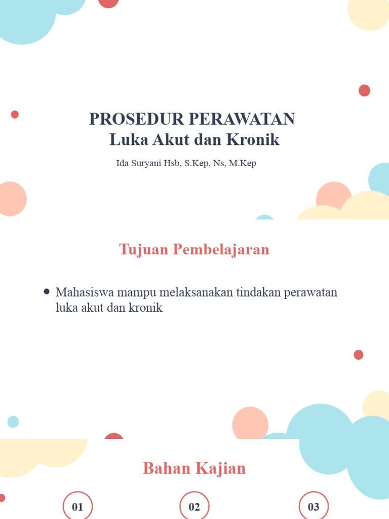Konsep Luka Akut Dan Kronik, Ida, 2023 | PDF