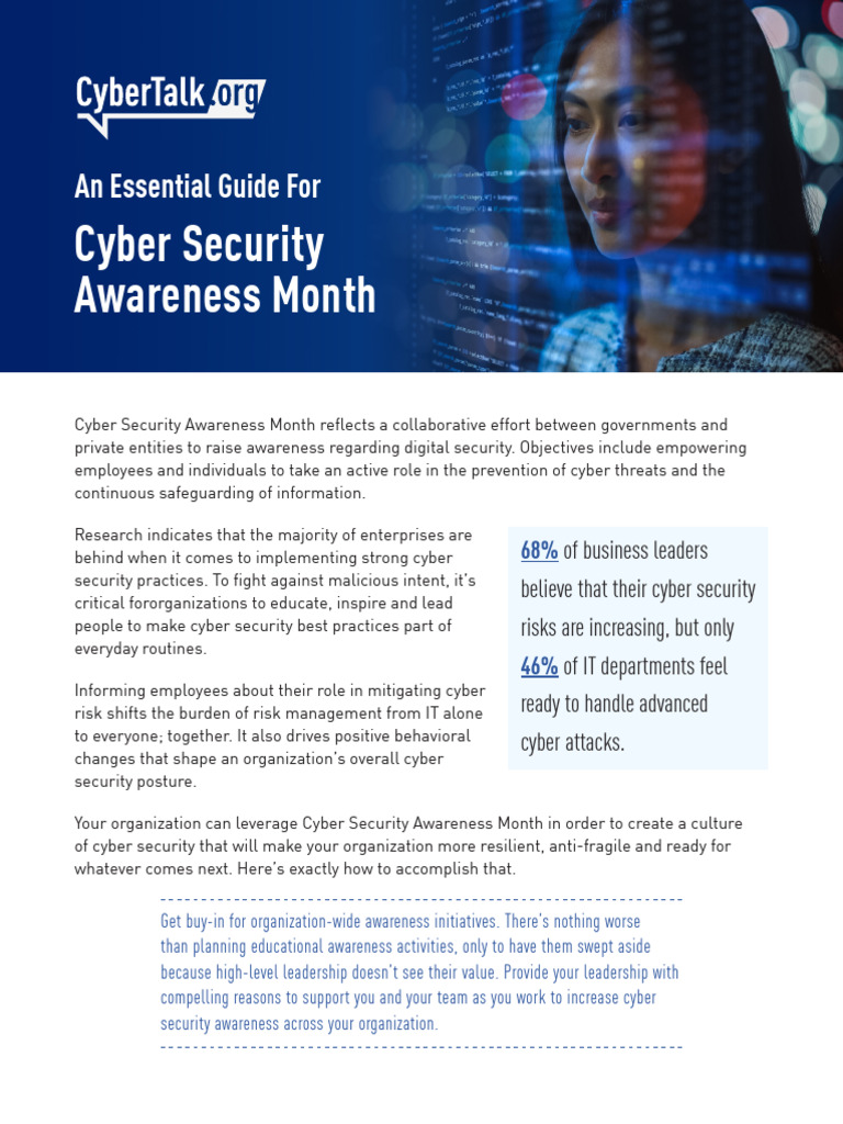 Cyber Security Awareness Month 2023 Pdf