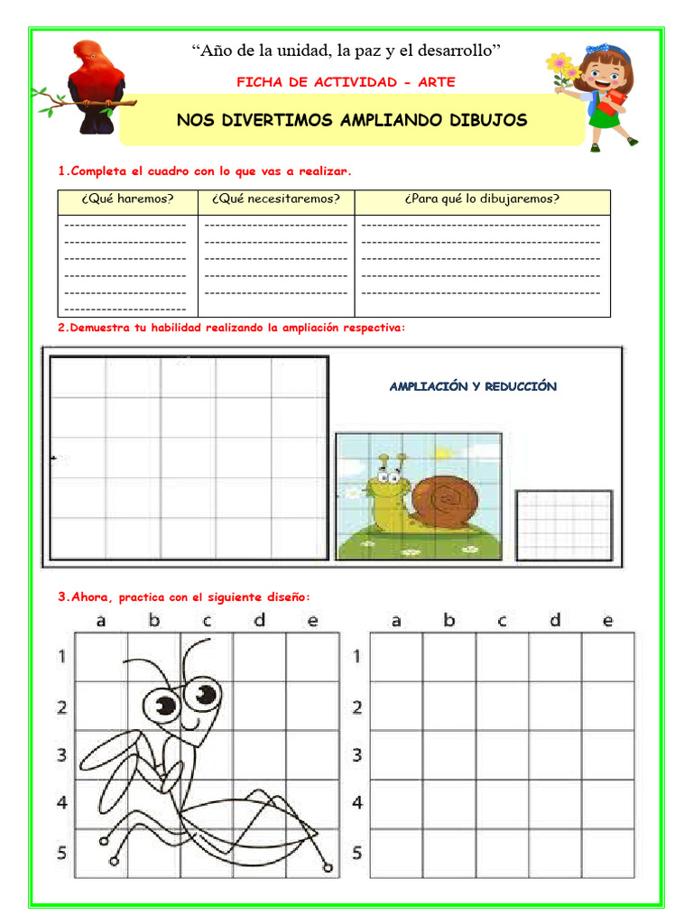 Ficha-Viern-Arte-Nos Divertimos Ampliando Dibujos-Jezabel Camargo Único ... Ficha-Viern-Arte-Nos Divertimos Ampliando Dibujos-Jezabel Camargo Único ...