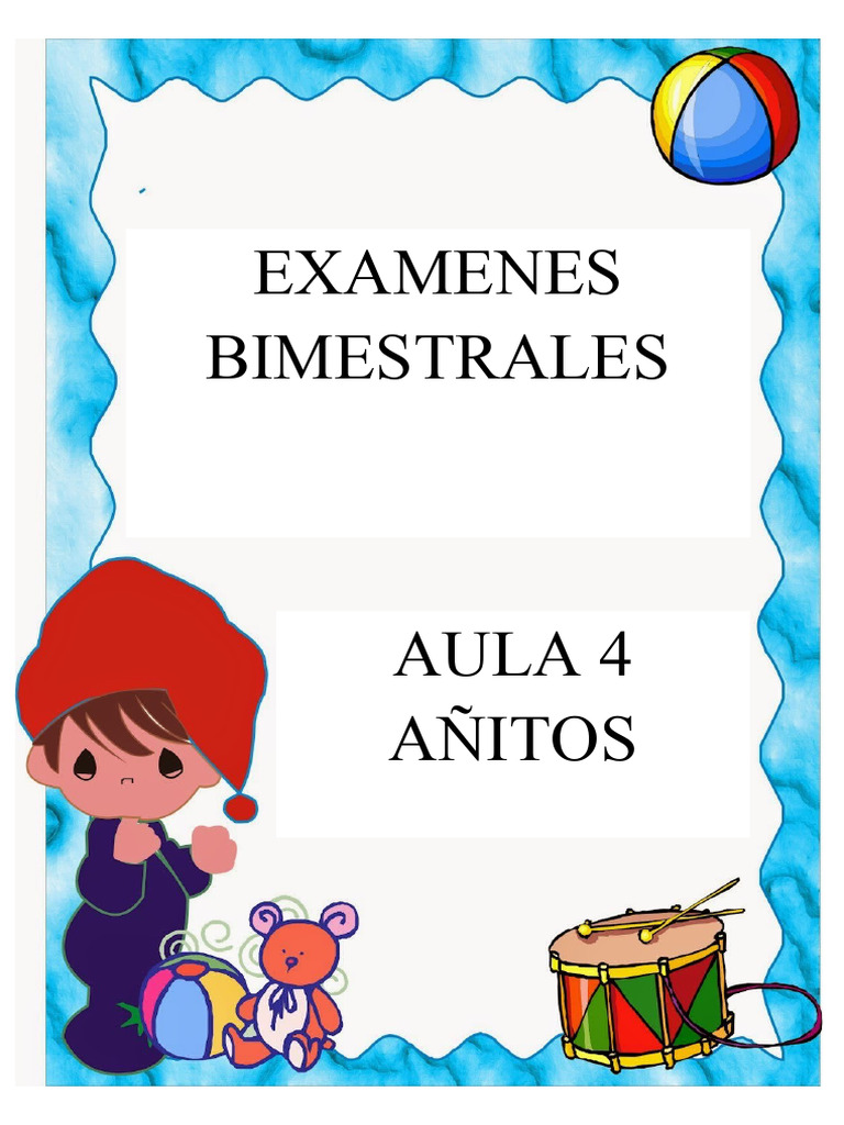 Carátulas para Exámenes Bimestrales | PDF