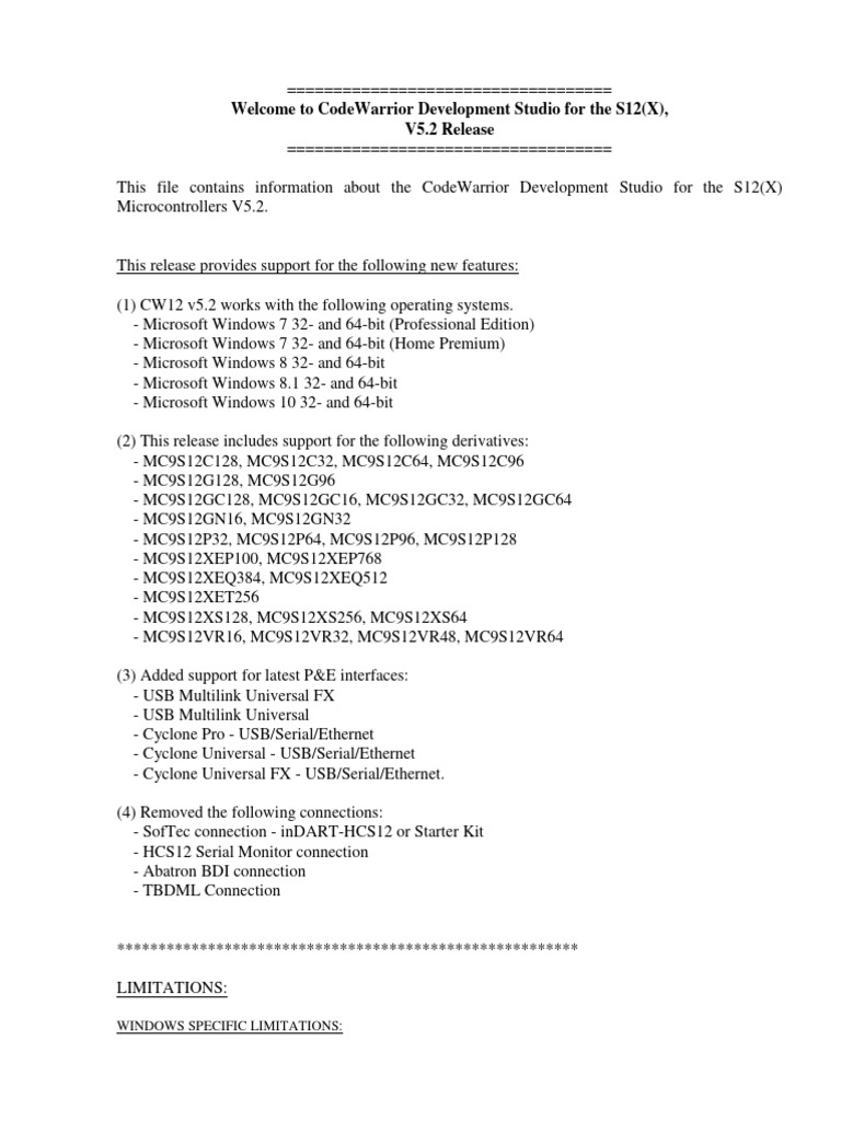 CW HCS12 RN | PDF | Microsoft Windows | Usb
