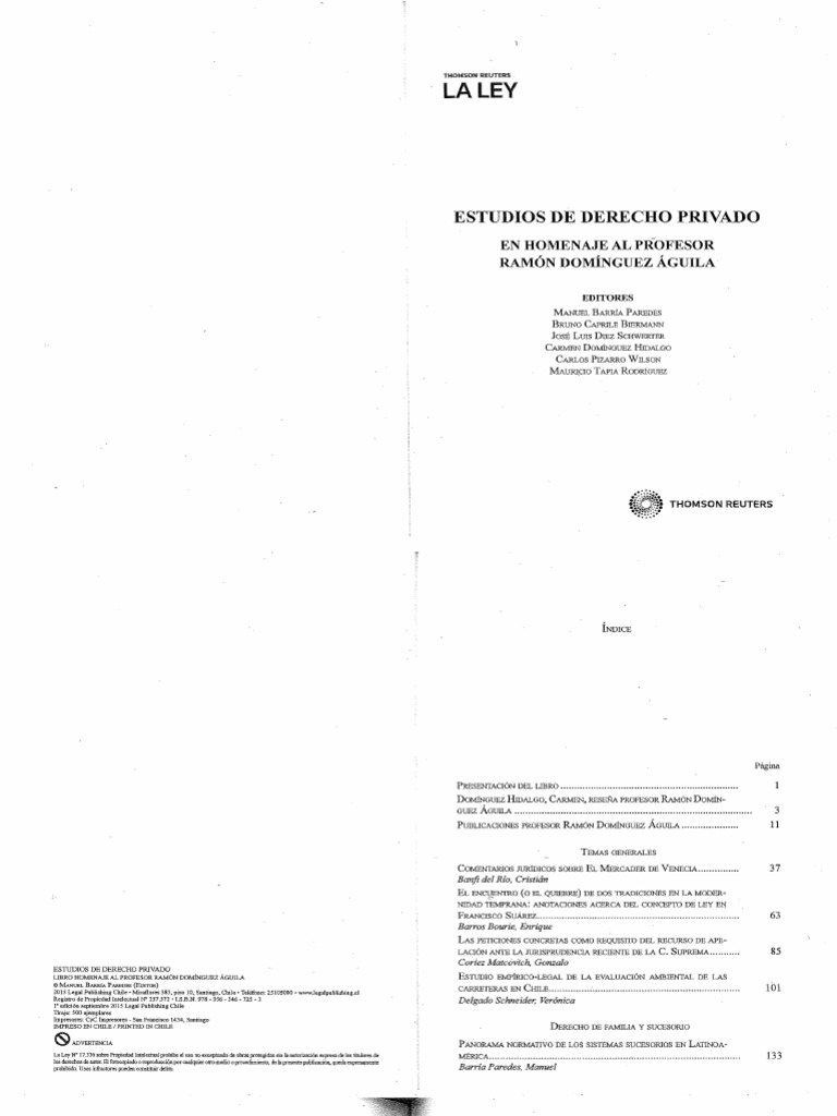 BRANTT Y VIDAL. La Olvidada Inoponibilidad. Una Eficaz Medida para La Protecci N de Intereses de ...