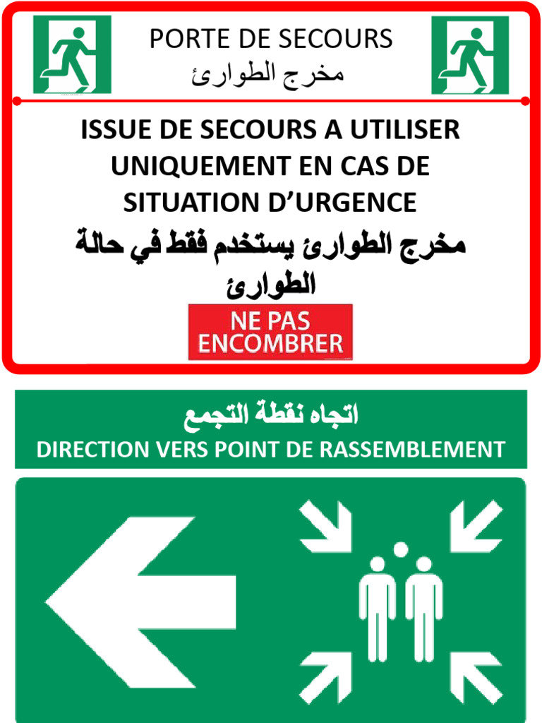 Affichage HSE Evacuation | PDF