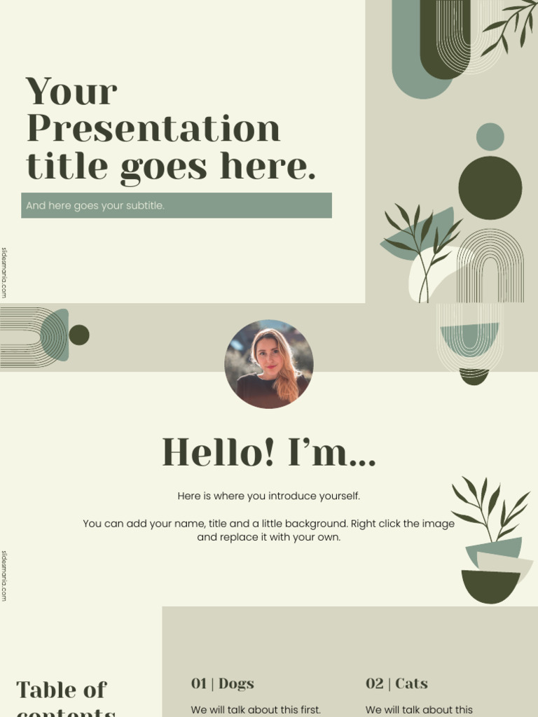 Minimal Boho SlidesMania | PDF