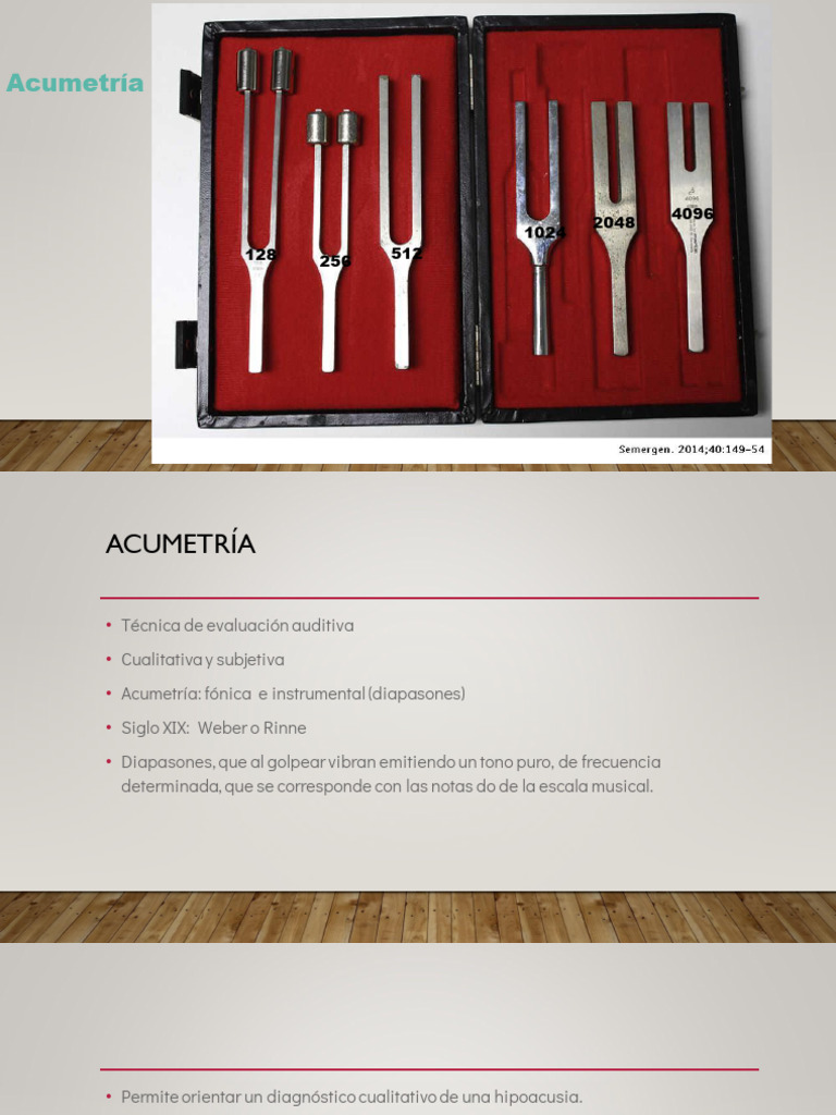 Evaluación Auditiva: Acumetría y Pruebas | PDF