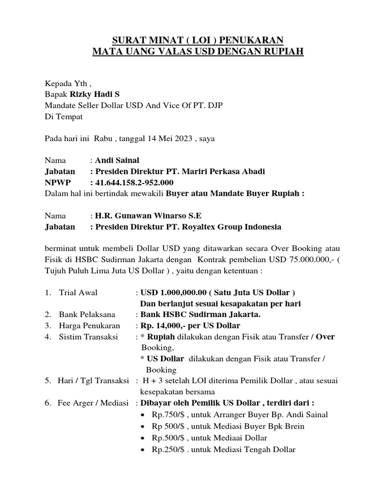 Loi Dollar Hsbc-1 | PDF