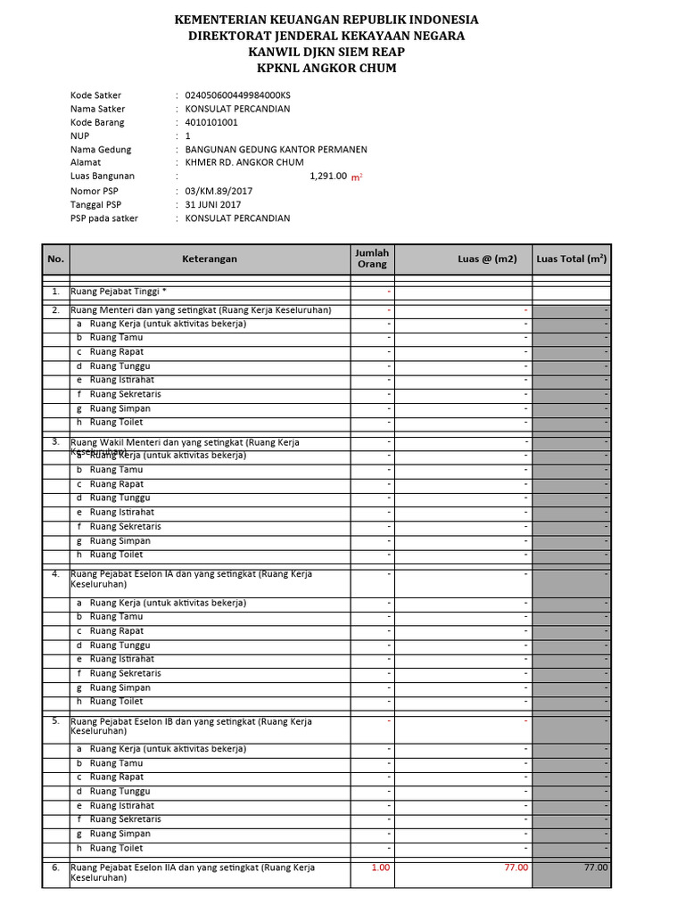 Contoh Form SBSK Bangunan | PDF