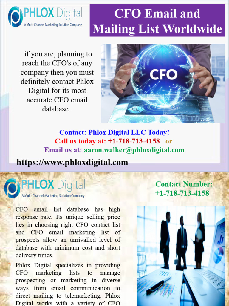 Global CFO Email Database Services | PDF