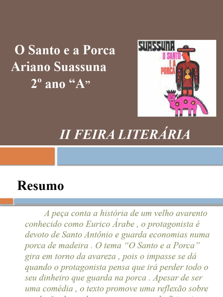 O Santo e A Porca | PDF