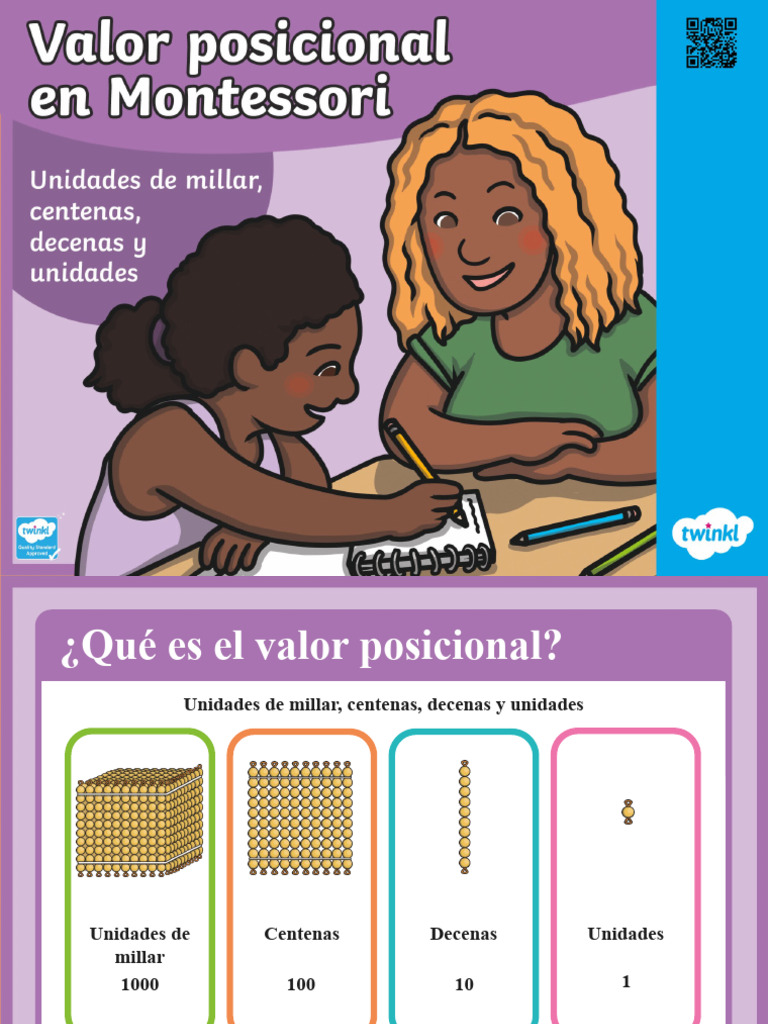 Sa M 1665029096 Valor Posicional en Montessori Ver 1 | PDF