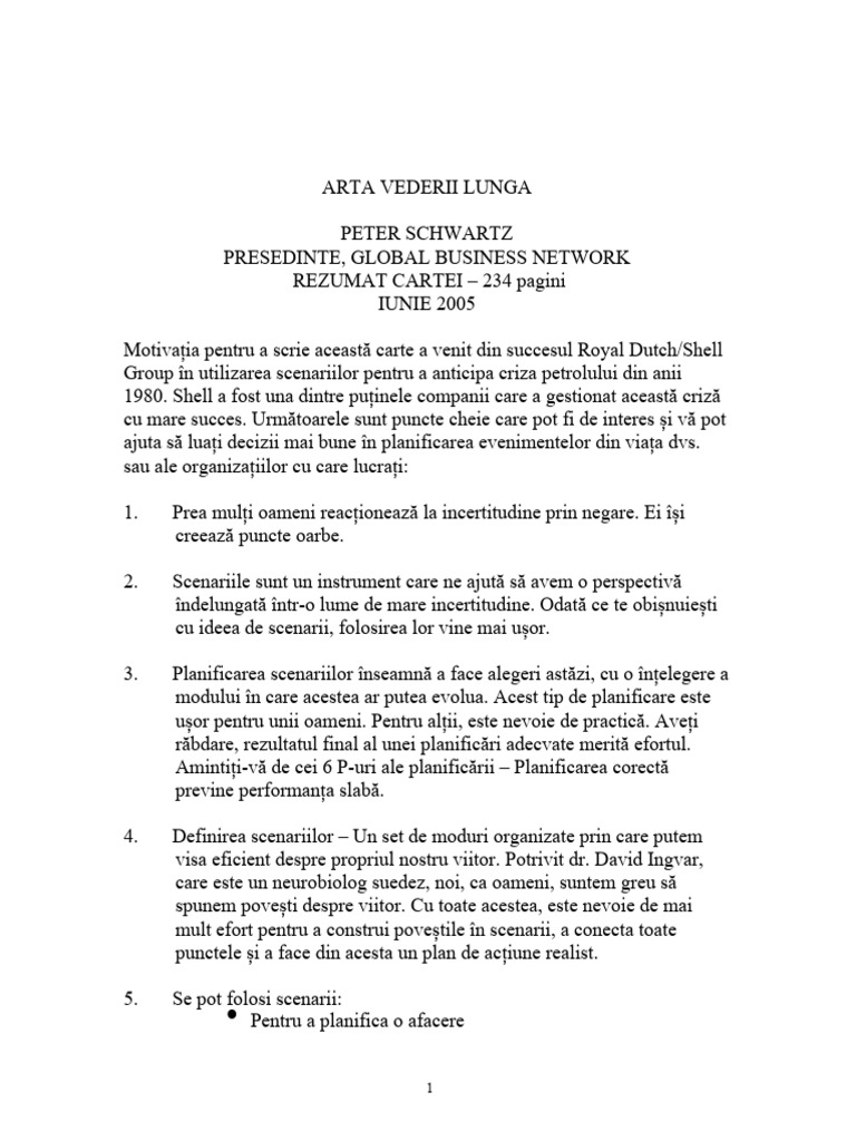 Arta Vederii Lungi | PDF