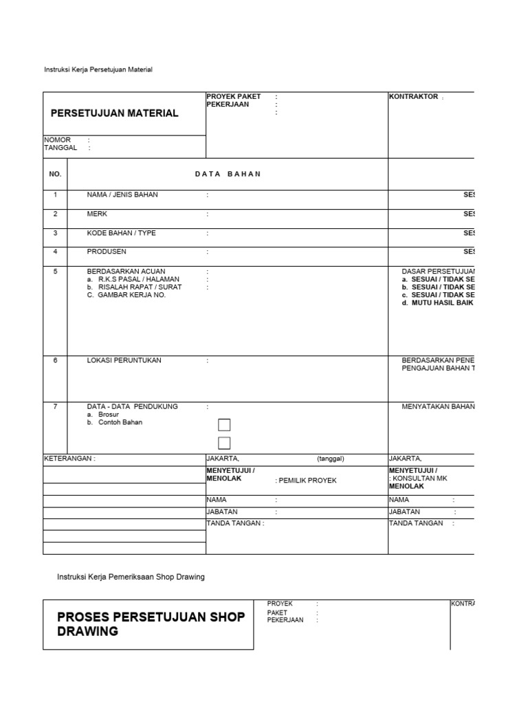Sop Untuk Kontraktor CCM | PDF