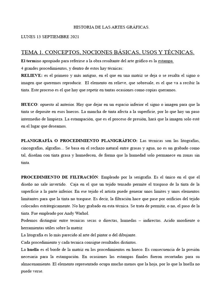 Tema 1, Conceptos y Nociones Basicas | PDF