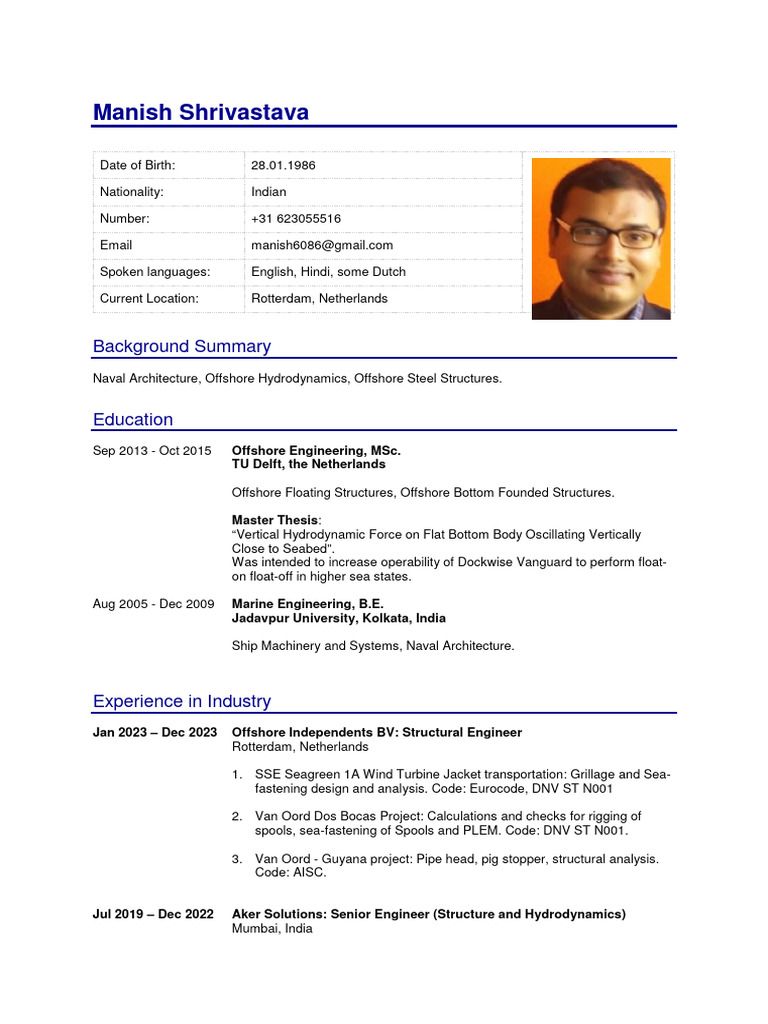 CV - Manish - Shrivastava | PDF