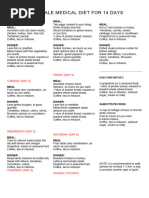 11 Day MENU | PDF | Salad | Meal