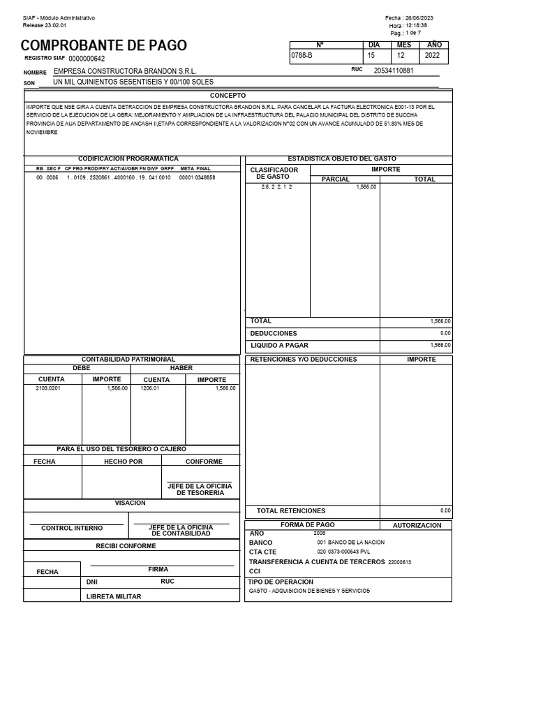 Comprobantes de Pago | PDF | Contabilidad | Economía Financiera